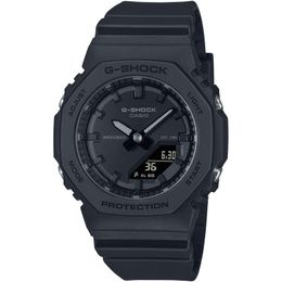 Casio G-Shock Damen Casio G-SHOCK Chronograph Quarzuhr, Armbanduhr, Damenuhr, Herrenuhr, Stoppfunktion, Resinband schwarz Einheitsgr&ouml;&szlig;e