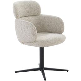 Jockenh&ouml;fer Esszimmerstuhl &raquo;Bunny&laquo; () 1 Stk.4-Fuss Stuhl, inkl. Drehfunktion (360&deg;), Sesseloptik, 150kg belastbar beige B/H/T: 60cm x 87cm x 64cm, 1 Stk., 