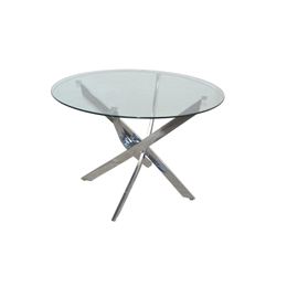 m&ouml;bel direkt online 4-Fu&szlig;-Esstisch mit &Oslash;110 cm Glasplatte