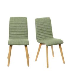 OTTO home 4-Fu&szlig;stuhl &raquo;Arosa Esszimmerstuhl, Polsterstuhl, K&uuml;chenstuhl, Speisestuhl, Essstuhl&laquo; (Set) 2 Stk.2er-Set, Beine aus Massivholz Eiche oder 