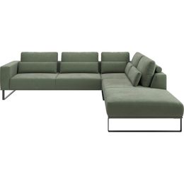 Musterring Ecksofa &raquo;JUSTB! PM100, stilvoller Lounge-Komfort von &laquo; Kollektion Bettina Zimmermann, optionaler Sitzvorzug & Fu&szlig;-Auswahl gr&uuml;n 94% Polyester, 6% Nylon