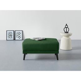 Home Affaire Polsterhocker &raquo;Asra, B: 86 cm&laquo; passend zur Polsterserie "Asra", Federkern gr&uuml;n 100% Polyester B/H/T: 86cm x 45cm x 60cm, Luxus-Microfaser