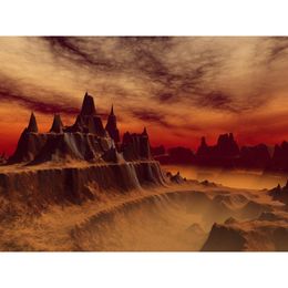papermoon Fototapete &raquo;Fantasielandschaft&laquo; bunt Vlies B/L: 3m x 2,2m, Rollen: 1