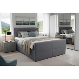 Home Affaire Boxspringbett &raquo;Lucas, Doppelbett, Polsterbett, Federkernbett, Komforbett, 160,180 cm&laquo; inkl. Topper, zwei Bettk&auml;sten, Taschen-