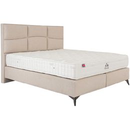 Home Affaire Boxspringbett &raquo;Violette erh&auml;ltlich in den Breite 160, 180 & 200cm&laquo; inkl. Topper und extra dicker Taschen-Federkernmatratze beige 100% PES