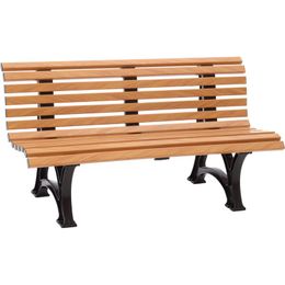 BLOME Gartenbank &raquo;3er-Bank Helgoland 150 cm Holzoptik&laquo; Vollkunststoff PVC, Polypropylen B/H/T: 150cm x 80cm x 64cm