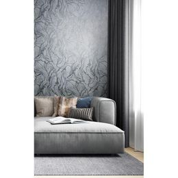 marburg Vliestapete &raquo;Squirm&laquo; gl&auml;nzend strukturiert moderne Tapete f&uuml;r Wohnzimmer Schlafzimmer K&uuml;che grau Vlies B/L: 0,53m x 10,05m, Rollen: 1