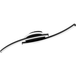 Eglo Deckenleuchte &raquo;Lungolago Deckenlampe, B&uuml;rolampe Decke, Metall und Kunststoff, Lampe&laquo; LED-Modul 1 Stk. Neutralwei&szlig; Wand-/Deckenleuchte - L74 x B14
