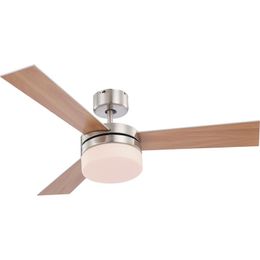 Globo LIGHTING Deckenleuchte &raquo;ALANA&laquo; E14 1 Stk. Ventilator/antik/Wohnbereich/Schlafzimmer/Holz / 3 Fl&uuml;gel 1 Stk.