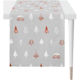Apelt Tischl&auml;ufer &raquo;5825&laquo; grau Baumwolle, Polyester B/L: 48cm x 140cm, 1 Stk.