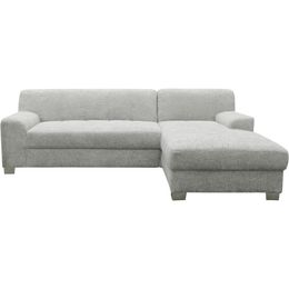 OTTO home Ecksofa &raquo;Lolland 241 x 146 cm, modern, mit Steppungen, gem&uuml;tlich&laquo; L-Form, aus Pet Friendly Bezug grau 100% Polyester B/H/T: 241cm x 79cm x 