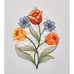 Stickereien Plauen Fensterbild &raquo;Fr&uuml;hlingsstrau&szlig; Fensterbild&laquo; Fensterbild "Fr&uuml;hlingsstrau&szlig;" wei&szlig; Polyester B/L: 18cm x 24cm