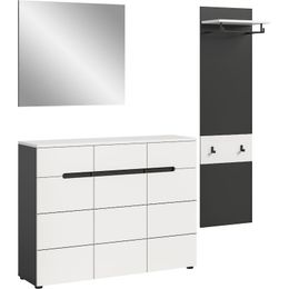 Home Affaire Garderoben-Set &raquo;REHAT, TOPSELLER!, 3-teilig, Breite 180 cm, individuell erweiterbar&laquo; Set, bestehend aus: Kommode, Spiegel und 
