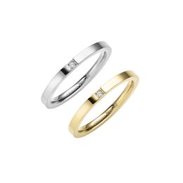 ZEEme Ring Damen Gr&ouml;&szlig;e 54 gold / silber