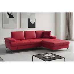Sit & More sit&more Ecksofa &raquo;Morris Jubi, Recamiere, Breite 247 cm&laquo; mit Armteilfunktion,, wahlweise mit Schlaffunktion B/H/T: 247cm x 83cm x 171cm, NaturLEDER 