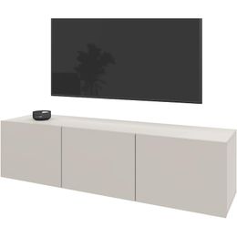 borchardt M&ouml;bel borchardt M&ouml;bel Lowboard &raquo;Sophia, TV-Schrank mit 3 T&uuml;ren, h&auml;ngend oder stehend&laquo; beige Holzwerkstoff B/H/T: 139cm x 35cm x 35cm