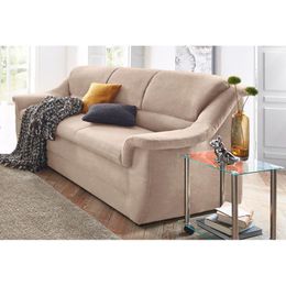 DOMO collection 3-Sitzer &raquo;Lale formsch&ouml;nes & komfortables Sofa, zeitlos & elegant, Breite 198cm&laquo; optimal f&uuml;r kleinere R&auml;ume beige Microfaser 