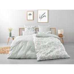 OTTO home Bettw&auml;sche &raquo;Nordby&laquo; 2 Bettw&auml;sche aus Baumwolle, skandinavisches Design, ab Gr&ouml;&szlig;e 135x200 cm Seersucker, Obermaterial: 100% Baumwolle B/L: 