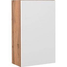 Welltime H&auml;ngeschrank &raquo;Lucca&laquo; wei&szlig; wotaneiche, B/H/T: 40cm x 64cm x 20cm, T&uuml;ren: 1 Stk.