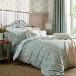Laura Ashley Wendebettw&auml;sche &raquo;Sherston, aus Baumwoll Satin&laquo; 3 tlg. mit floralem Muster, inkl 2 Kissenbez&uuml;ge bunt Satin, Obermaterial: 100% Baumwolle B