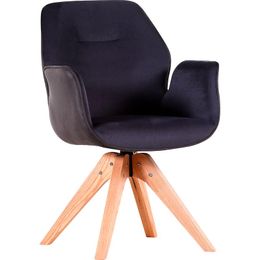 GUTMANN FACTORY Esszimmersessel &raquo;Tyson&laquo; grau Drehfunktion, B/H/T: 59cm x 87cm x 63cm
