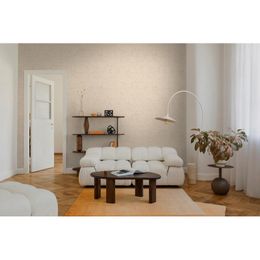 A.S. Cr&eacute;ation Vliestapete &raquo;Schlichte Tapete in feiner Leinenstruktur&laquo; matt strukturiert Zarte Struktur f&uuml;r eine ruhige, wohnliche Atmosph&auml;re beige Vlies B/L: 0,53m 