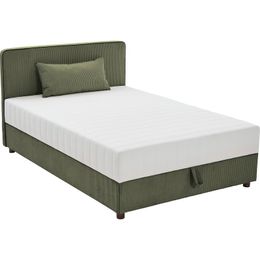 ATLANTIC HOME COLLECTION Bett &raquo;Corinna&laquo; Boxbett inkl. Stauraum, Cord, erh&auml;ltlich in unterschiedlichen Breiten gr&uuml;n Liegefl&auml;che L&auml;nge B: 200cm x 100cm,