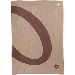 Bugatti Geschirrtuch &raquo;Ellipse - Jacquard&laquo; braun 100% Baumwolle 2 Stk., 100 % Baumwolle