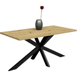 M&auml;usbacher Esstisch &raquo;Big System Metall&laquo; Metallgestell in Stern lang-Form braun B/H/T: 200cm x 78cm x 100cm