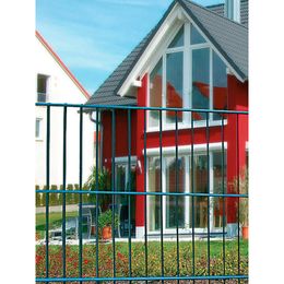 Peddy Shield Einstabmattenzaun 100 cm hoch, 15 Matten f&uuml;r 30 m Zaun, ohne Pfosten gr&uuml;n Stahl H/L: 100cm x 30m