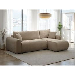 OTTO home Ecksofa &raquo;JONAA Feinstruktur L-Form, 241cm. OTTO. Verl&auml;ssliche Qualit&auml;t&laquo; Tonnentaschen-Federkern, Bettkasten, Schlafsofa (133/200) B/H/T: 