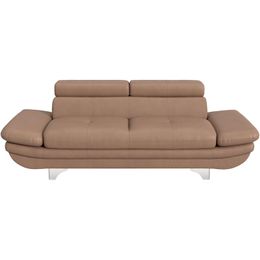 COTTA 2-Sitzer &raquo;Enterprise&laquo; Big-Sofa, mit Armteilverstellung & Kopfteilverstellung braun Softlux -Kunstleder;Luxus-Kunstleder B/H/T: 218cm x 91cm x 
