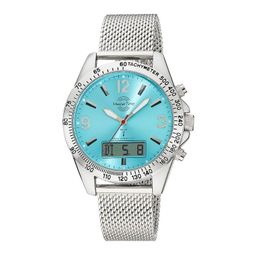 MASTER TIME Herren MASTER TIME Funkchronograph &raquo;Sporty&laquo; Quarzuhr, Armbanduhr, Herrenuhr, Edelstahlarmband, analog, digital Einheitsgr&ouml;&szlig;e