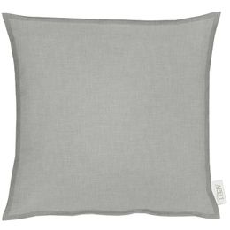 Apelt Dekokissen &raquo;ALASKA&laquo; Uni, Kissenh&uuml;lle mit F&uuml;llung, 1 St&uuml;ck grau Baumwolle, Polyester B/L: 48cm x 48cm, 1 Stk.