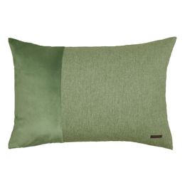 Esprit Dekokissen &raquo;Harp&laquo; aus Microvelour gr&uuml;n Obermaterial: 100% Polyester B/L: 58cm x 38cm, 1 Stk.