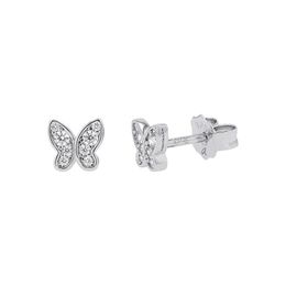 Tom Tailor Damen Tom Tailor Paar Ohrstecker &raquo;Schmuck Geschenk Silber 925 Schmetterling&laquo; mit Zirkonia (synth.) silber Silber 925 (Sterlingsilber)
