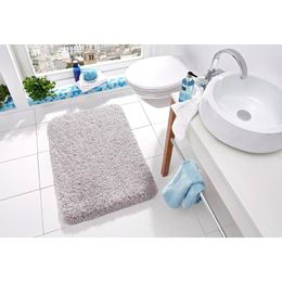 Kleine Wolke Badematte &raquo;Trend, Badvorleger, Badezimmer Teppich&laquo; H&ouml;he 35 mm rutschhemmend beschichtet fu&szlig;bodenheizungsgeeignet schnell trocknend Badteppich, Uni 