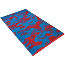 Bugatti Strandtuch &raquo;Sardegna&laquo; 100 cm x 180 cm blau Velours, Baumwolle B/L: 100cmx180cm, 1 Stk., Markenlogo, Velours