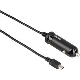 Hama Navigations-Ladeger&auml;t &raquo; Mini USB Kfz-Ladekabel 2,4 A, &Uuml;berladungsschutz schwarz&laquo; Mini-USB Ladekabel f&uuml;r PKW, Akkuladeger&auml;t mit LED-Anzeige schwarz