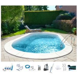 my POOL BWT Ovalpool &raquo;PREMIUM mit sandfarbener Innenfolie&laquo; H&ouml;he 150 cm, in verschiedenen Gr&ouml;&szlig;en beige &Oslash;/B/H/L: Breite 360cm x H&ouml;he 150cm x L&auml;nge 737cm