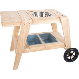 Small Foot Outdoor-Spielk&uuml;che &raquo;Matschk&uuml;che kompakt&laquo; beige Holz, Kunststoff, Metall Einheitsgr&ouml;&szlig;e