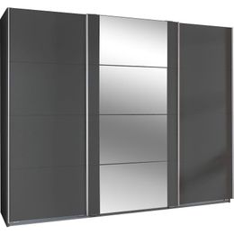 wimex Schwebet&uuml;renschrank &raquo;Bern Schiebet&uuml;renschrank&laquo; Schrank mit zus&auml;tzlicher Innenausstattung, Garderobe grau Holzwerkstoff B/H/T: 360cm x 236cm x 64cm, 