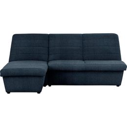 LOOKS by Wolfgang Joop Ecksofa &raquo;LOOKS VIII L-Form&laquo; Quersteppung, ohne Armlehnen, in zwei verschiedenen Gr&ouml;&szlig;en blau 100% Polyester B/H/T: 214cm x 92cm 