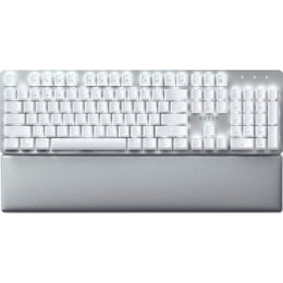 Razer ergonomische Tastatur &raquo;Pro Type Ultra&laquo; (Fn-Tasten Handgelenkauflage Multimedia-Tasten) wei&szlig; Hintergrundbeleuchtung