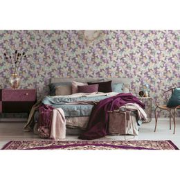 Livingwalls living walls Vliestapete &raquo;House of Turnowsky Designertapete Floral&laquo; leicht gl&auml;nzend matt glatt Blumentapete Tapeten Wohnzimmer Schlafzimmer K&uuml;che 