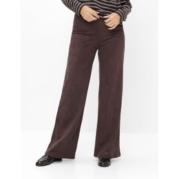 Raphaela by Brax Damen Marlenehose Style LILLYTH FLARED MARRONE, dunkelbraun, Gr. 36