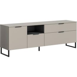 Home Affaire Lowboard &raquo;ADIO, Breite 185 cm, 2 Klappen, 1 Schubkasten, 1 T&uuml;r, mit Metall-Kufen&laquo; 1 Stk. tlg. Sideboard, Kommode, TV-Schrank, Schrank, 