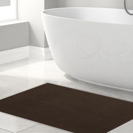 HAMMETEX Badematte &raquo;rutschfeste Badvorleger, Hotelmatte&laquo; H&ouml;he 7,5 mm rutschhemmend beschichtet strapazierf&auml;hig einfarbig, 100% Baumwolle, in 2 Gr&ouml;&szlig;en 