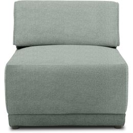 DOMO collection Sofaelement &raquo;800007&laquo; R&uuml;ckenkissen aufstellbar, unendlich erweiterbar gr&uuml;n 100% Polyester Feinstruktur, Mit R&uuml;ckenkissen