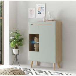 Home Affaire Vitrine &raquo;Torge, Hochschrank, Glasvitrine, Standvitrine, Vitrinenschrank&laquo; 1 Stk. tlg. in drei verschiedenen Farben verf&uuml;gbar, Glast&uuml;r & -
